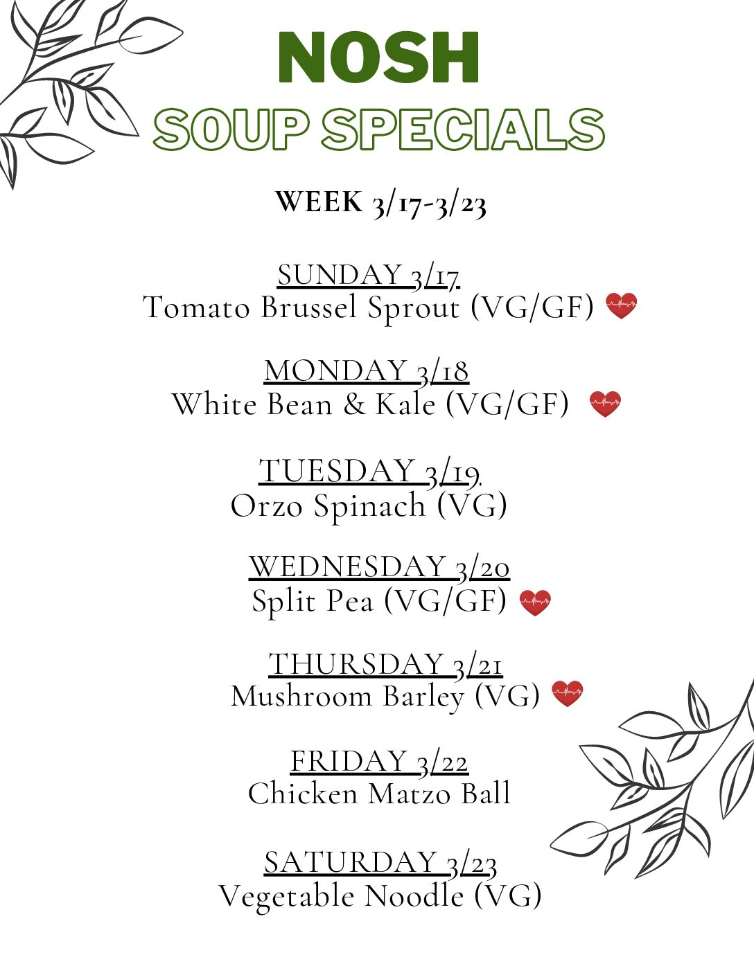 NewBridge on The Charles | NOSH Lunch Menu